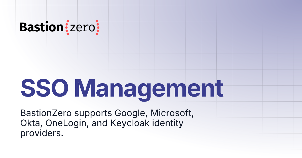 SSO Management | Product Docs