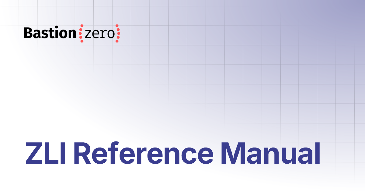ZLI Reference Manual | Product Docs