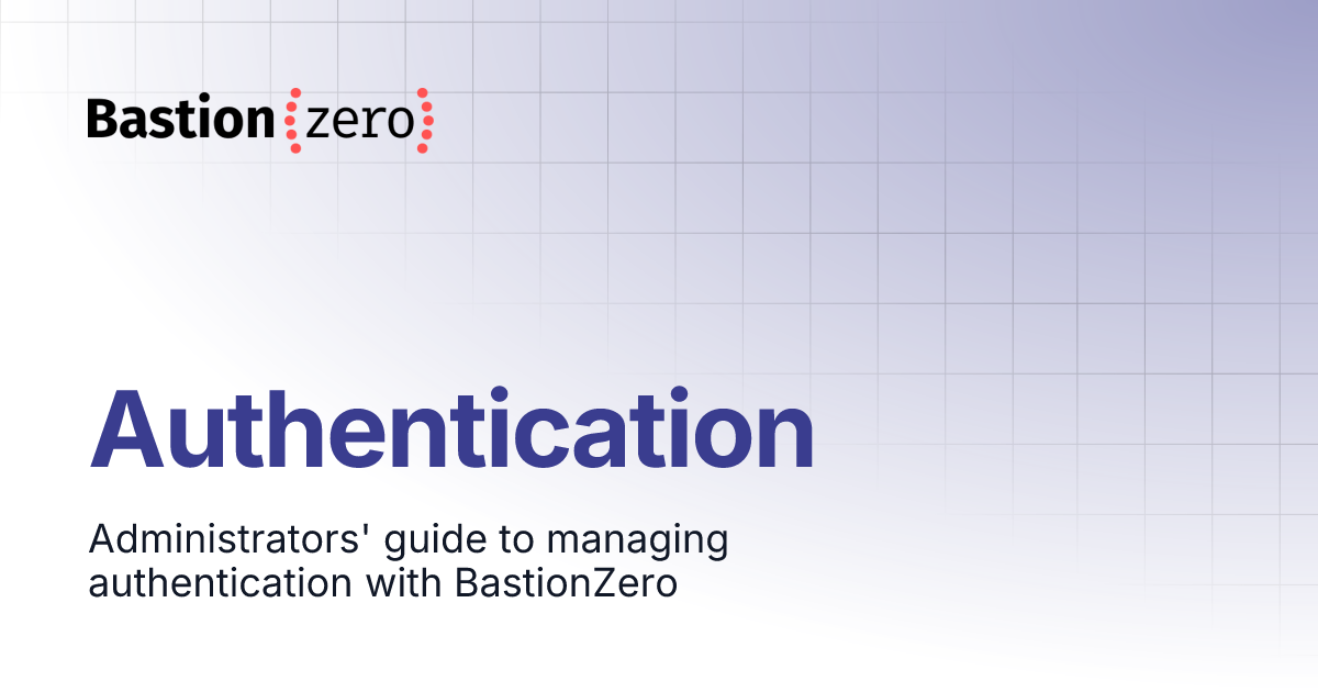 Authentication | Product Docs
